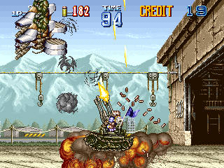 Screenshot of Gun Force II (Arcade, 1994) - MobyGames
