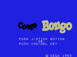 Screenshot of Congo Bongo (SG-1000, 1983) - MobyGames