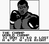 Screenshot of Heavyweight Championship Boxing (Game Boy, 1990) - MobyGames