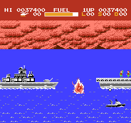 Screenshot of Choplifter! (NES, 1982) - MobyGames