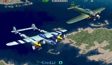 Screenshot of 1944: The Loop Master (Arcade, 2000) - MobyGames