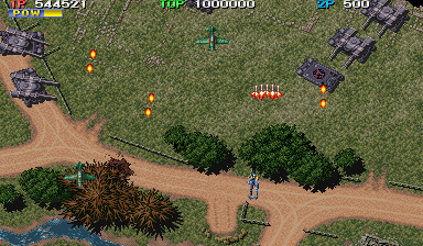 Screenshot of 1944: The Loop Master (Arcade, 2000) - MobyGames