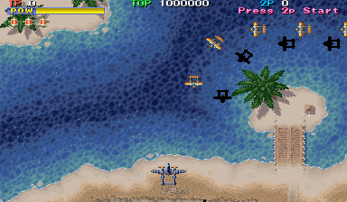 Screenshot of 1944: The Loop Master (Arcade, 2000) - MobyGames