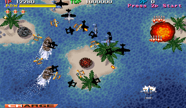 Screenshot of 1944: The Loop Master (Arcade, 2000) - MobyGames