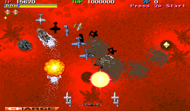 Screenshot of 1944: The Loop Master (Arcade, 2000) - MobyGames