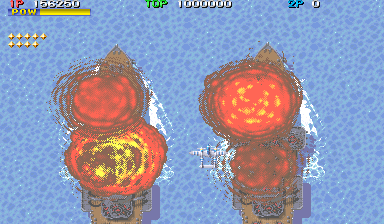 Screenshot of 1944: The Loop Master (Arcade, 2000) - MobyGames