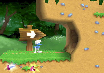 Screenshot of The Smurfs (PlayStation, 1999) - MobyGames