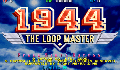 Screenshot of 1944: The Loop Master (Arcade, 2000) - MobyGames