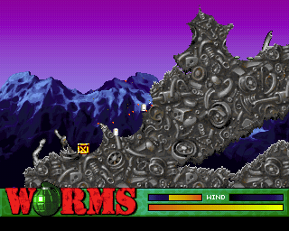 Screenshot of Worms (PlayStation, 1995) - MobyGames