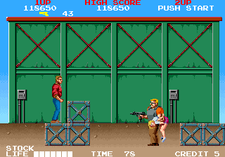 Screenshot of Crime City (Arcade, 1989) - MobyGames