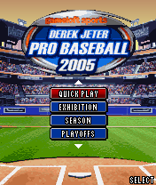 Screenshot of Derek Jeter Pro Baseball 2005 (J2ME, 2005) - MobyGames