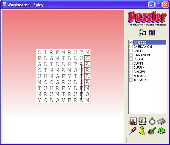 Screenshot of Puzzler 1000 Wordsearch (Windows, 2003) - MobyGames