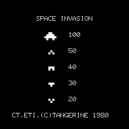 Space Invasion (1980) - MobyGames