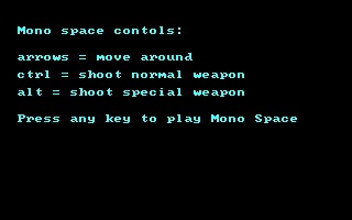 Mono Space (1997) - MobyGames