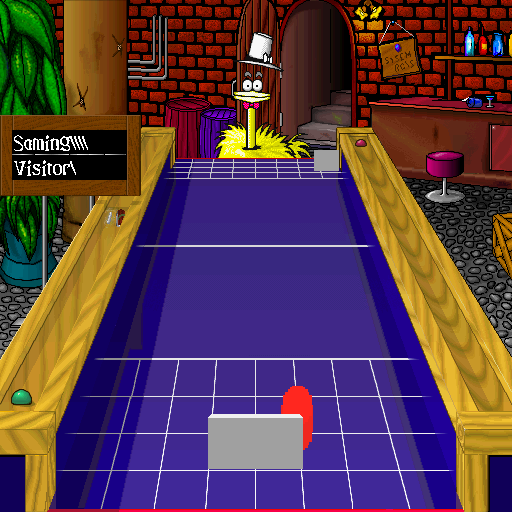 Screenshot of Shufflepuck Cafe (Sharp X68000, 1988) - MobyGames