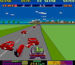 Screenshot of Hyper Crash (Arcade, 1987) - MobyGames