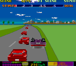 Screenshot of Hyper Crash (Arcade, 1987) - MobyGames