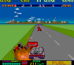 Screenshot of Hyper Crash (Arcade, 1987) - MobyGames