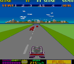 Screenshot of Hyper Crash (Arcade, 1987) - MobyGames