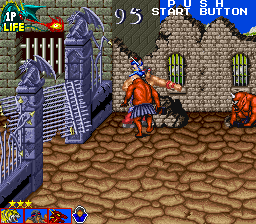Screenshot of Tecmo Knight (Arcade, 1989) - MobyGames