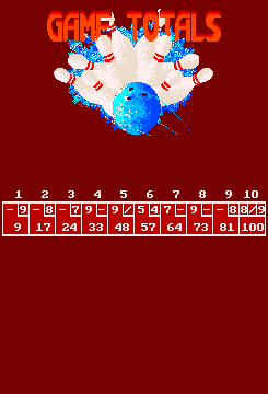 Screenshot of Capcom Bowling (Arcade, 1988) - MobyGames