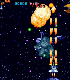 Screenshot of Air Attack (Arcade, 1996) - MobyGames