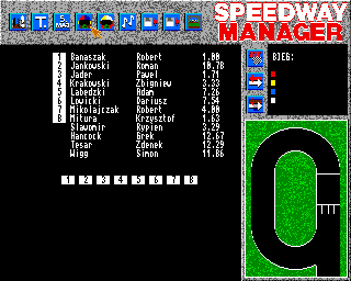 Screenshot of Speedway Manager (Amiga, 1994) - MobyGames