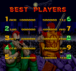 Screenshot of Two Crude Dudes (Arcade, 1990) - MobyGames