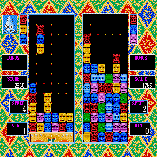 Screenshot of Columns (Sharp X68000, 1990) - MobyGames