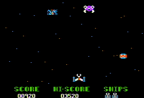 Screenshot of Alien Ambush (Apple II, 1982) - MobyGames