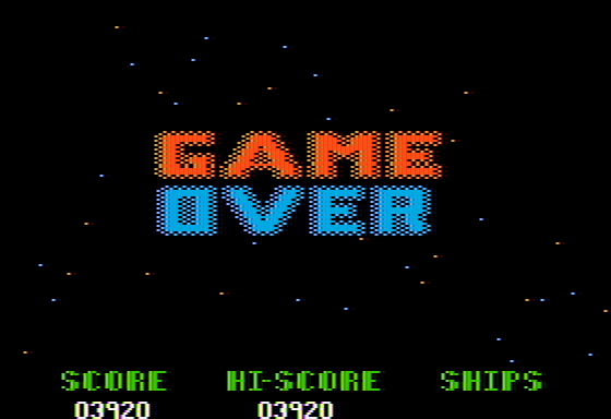 Screenshot of Alien Ambush (Apple II, 1982) - MobyGames