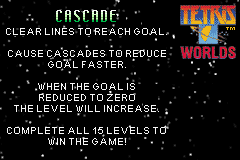 Screenshot of Tetris Worlds (Game Boy Advance, 2001) - MobyGames