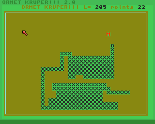 Screenshot of Ormet kruper!!! (Amiga, 1989) - MobyGames