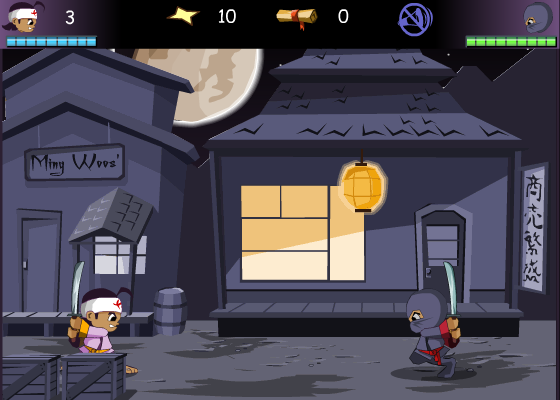 Screenshot of 3 Foot Ninja (Browser, 2003) - MobyGames