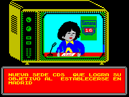 Screenshot of Elecciones Generales (ZX Spectrum, 1986) - MobyGames