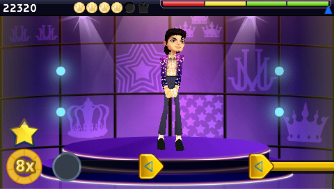 Screenshot of Michael Jackson: The Experience (PSP, 2010) - MobyGames