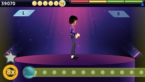 Screenshot of Michael Jackson: The Experience (PSP, 2010) - MobyGames