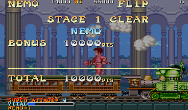 Screenshot of Nemo (Arcade, 1990) - MobyGames