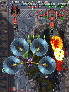 Screenshot of Armed Police Batrider (Arcade, 1998) - MobyGames