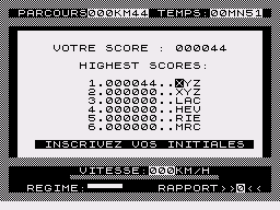 Screenshot of 3D Formule 1 (ZX81, 1984) - MobyGames