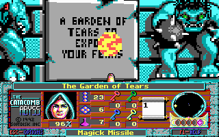 Screenshot of The Catacomb Abyss (DOS, 1992) - MobyGames
