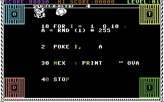 Screenshot of Micro Mouse Goes De-bugging (Commodore 64, 1983) - MobyGames