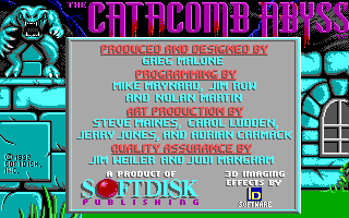 Screenshot of The Catacomb Abyss (DOS, 1992) - MobyGames