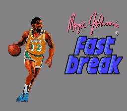 Screenshot of Magic Johnson's Fast Break (NES, 1988) - MobyGames
