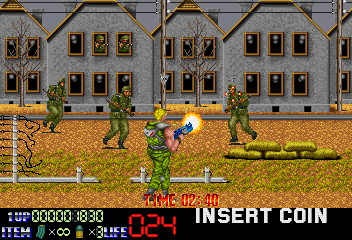 Screenshot of Spinal Breakers (Arcade, 1990) - MobyGames