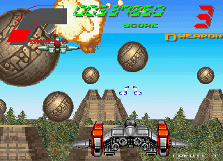 Screenshot of Galactic Storm (Arcade, 1992) - MobyGames