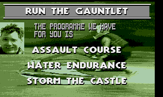 Screenshot of Run the Gauntlet (Amiga, 1989) - MobyGames