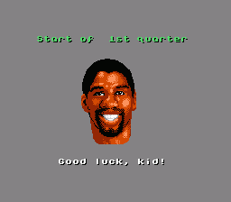 Screenshot of Magic Johnson's Fast Break (NES, 1988) - MobyGames