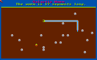 Screenshot of Galactic Worm (Amiga, 1990) - MobyGames