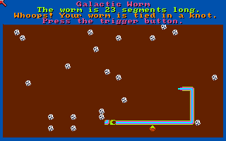 Screenshot of Galactic Worm (Amiga, 1990) - MobyGames
